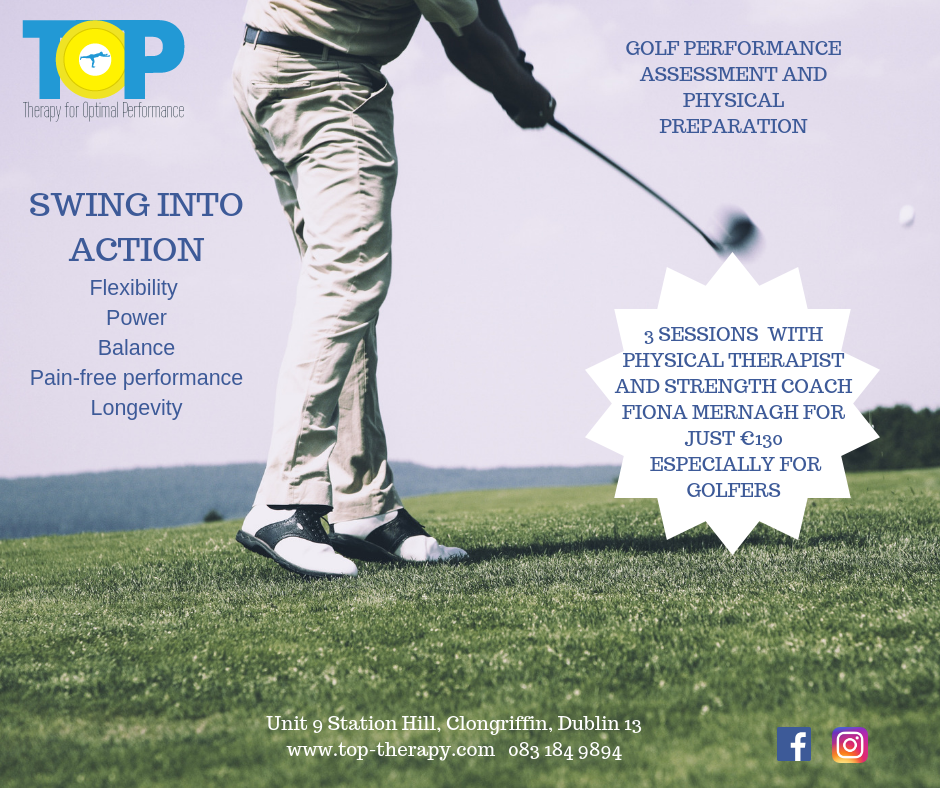 Swing into Action Golf Offer – Therapy for Optimal Performance